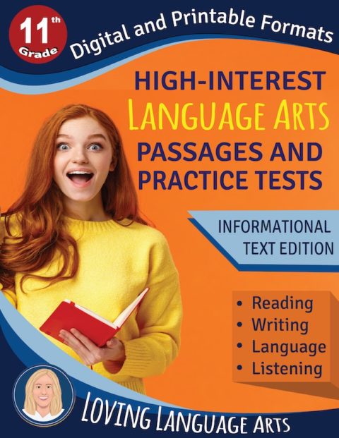 11th Grade Practice Test Questions - Loving Language Arts